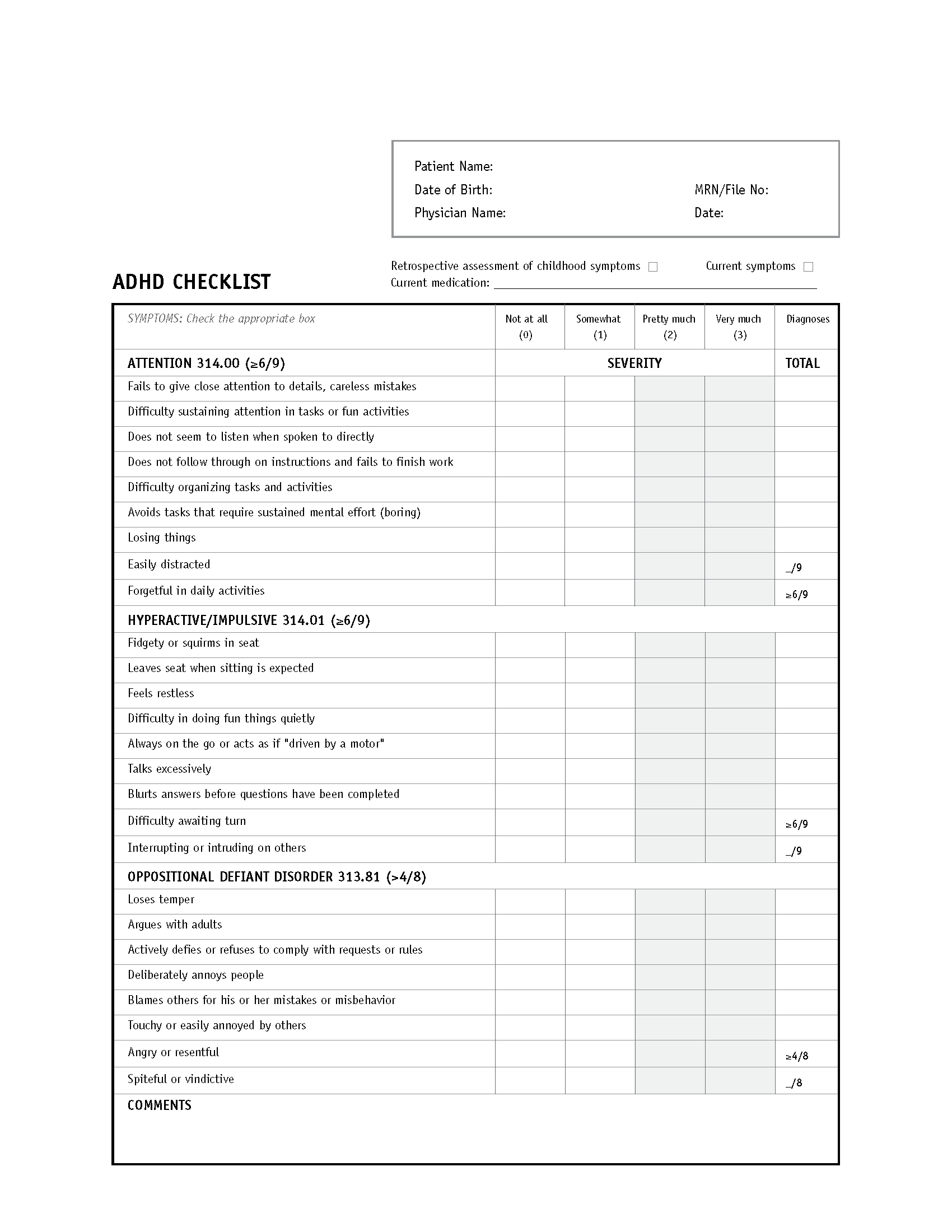 ADHD Checklist WikiDownload WikiDownload