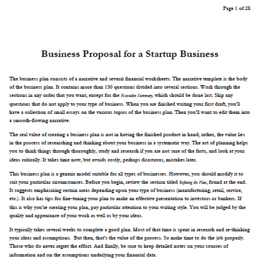 Download Fillable Proposal Templates | Startup Business | Project ...