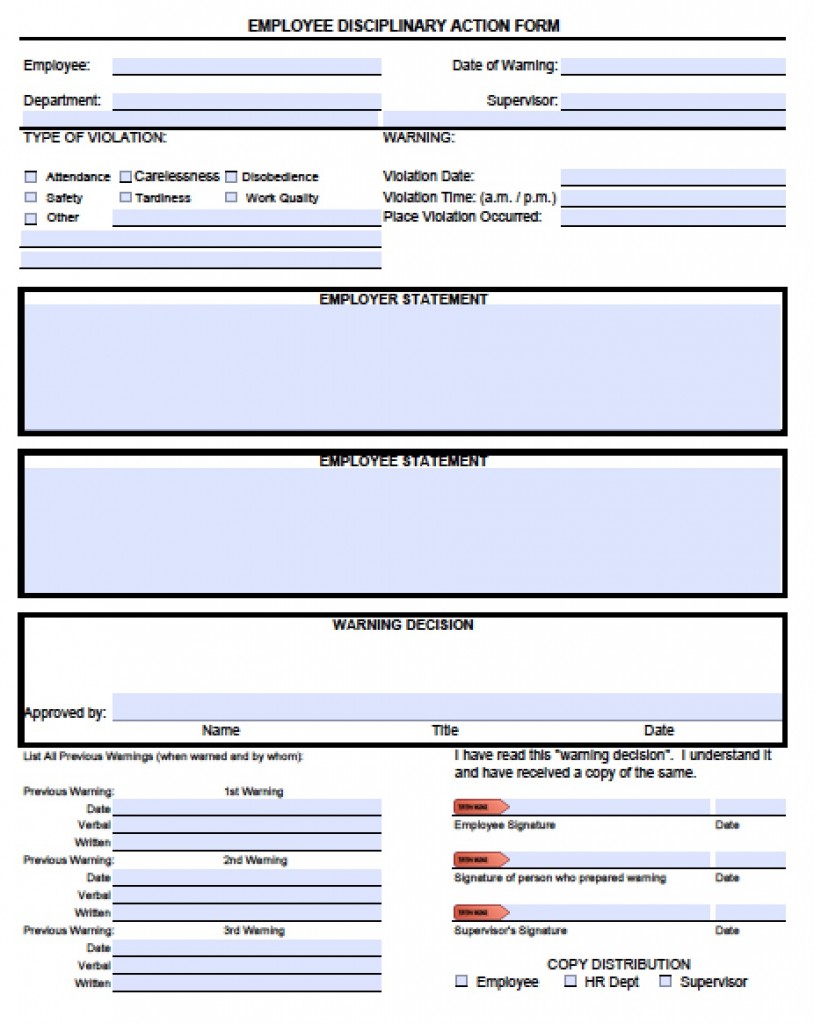 Download Employee Write-up Forms | PDF wikiDownload
