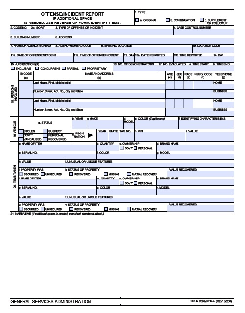 gsa-police-report-template - wikiDownload wikiDownload