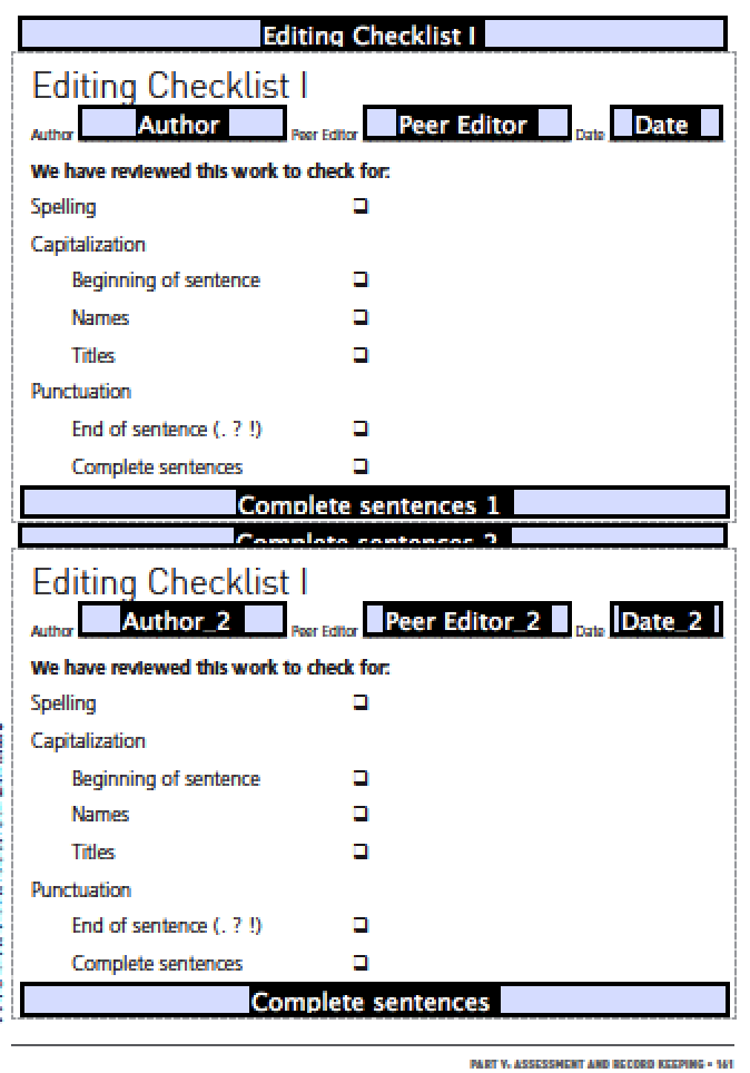 peer-editing-checklist-elementary - wikiDownload wikiDownload