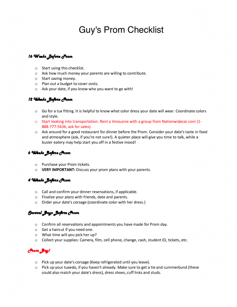 prom-checklist-for-guys - wikiDownload wikiDownload