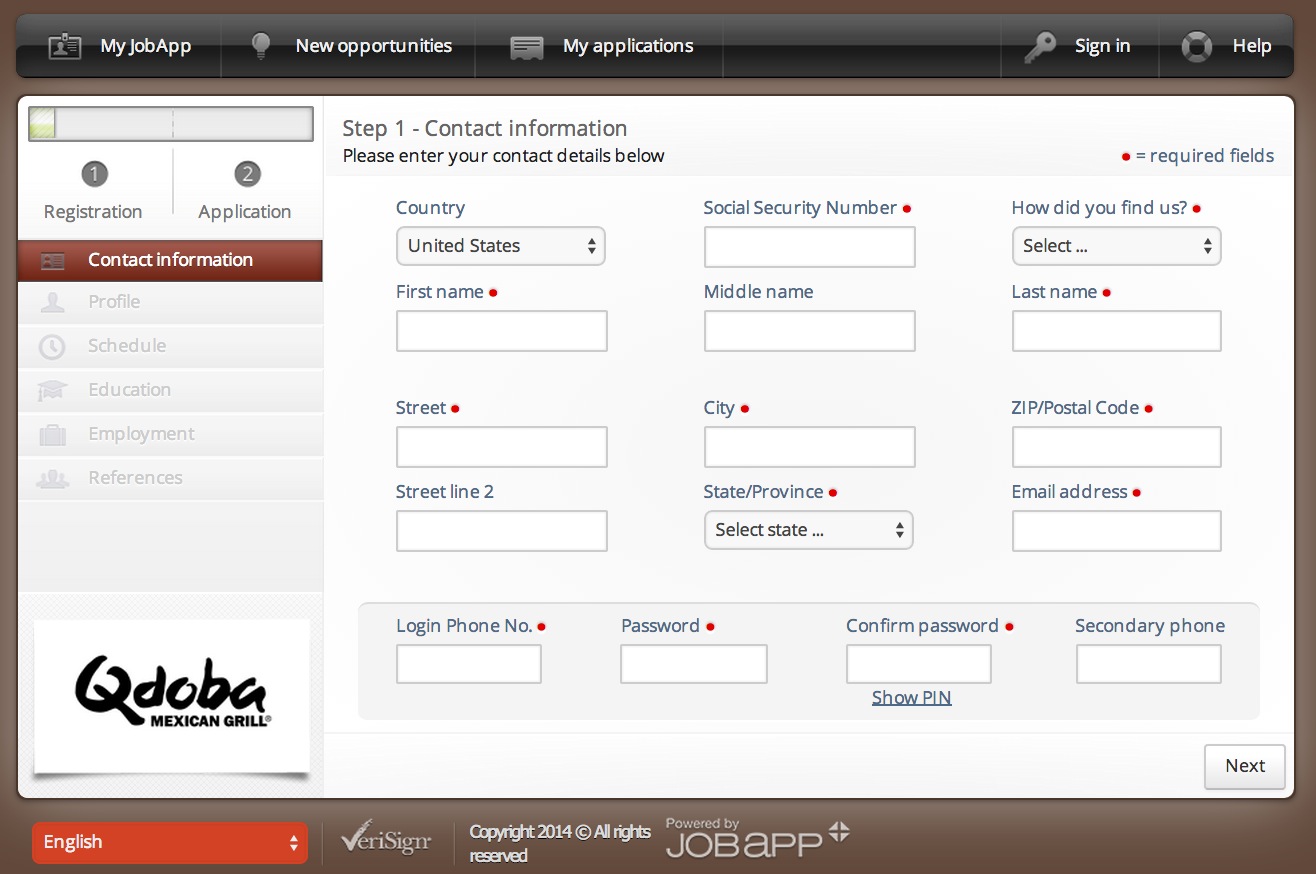 Download Qdoba Job Application Form | PDF Template wikiDownload